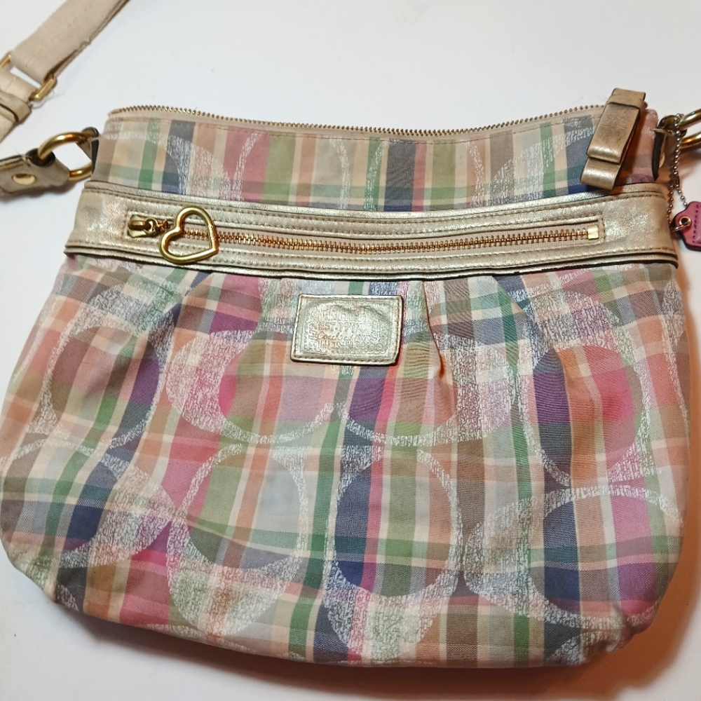 Coach Multicolor Crossbody 12x9in - Gem